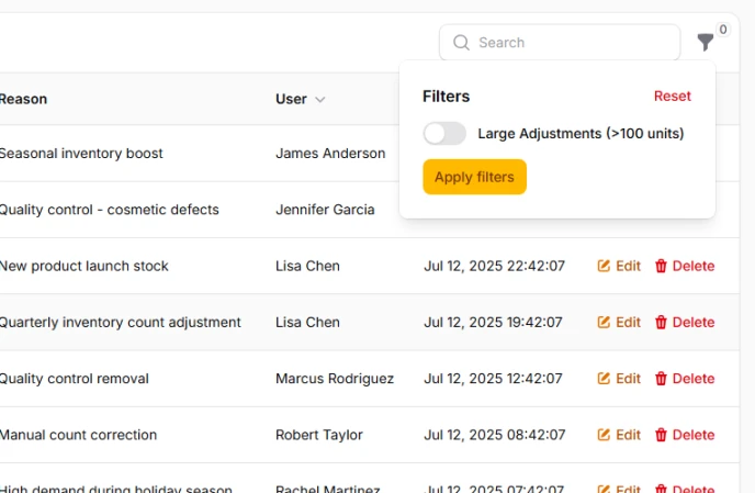Filters & Search - Filament HUB
